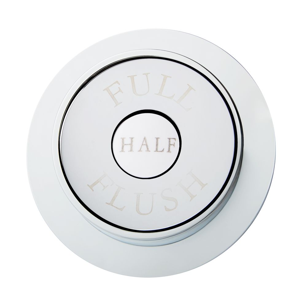 Bedieningspaneel WC Rond Klassiek - Chroom