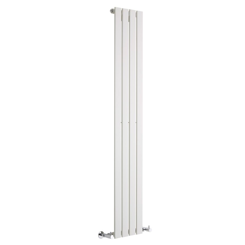 Design Radiator Verticaal Vlak Enkel Paneel - 160cm x 28cm - Wit | Delta