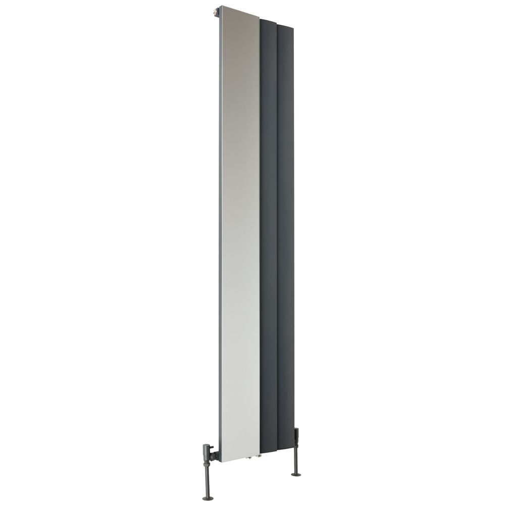 Design Radiator Verticaal Aluminium 180cm met Spiegel | Keuze Afmeting ...