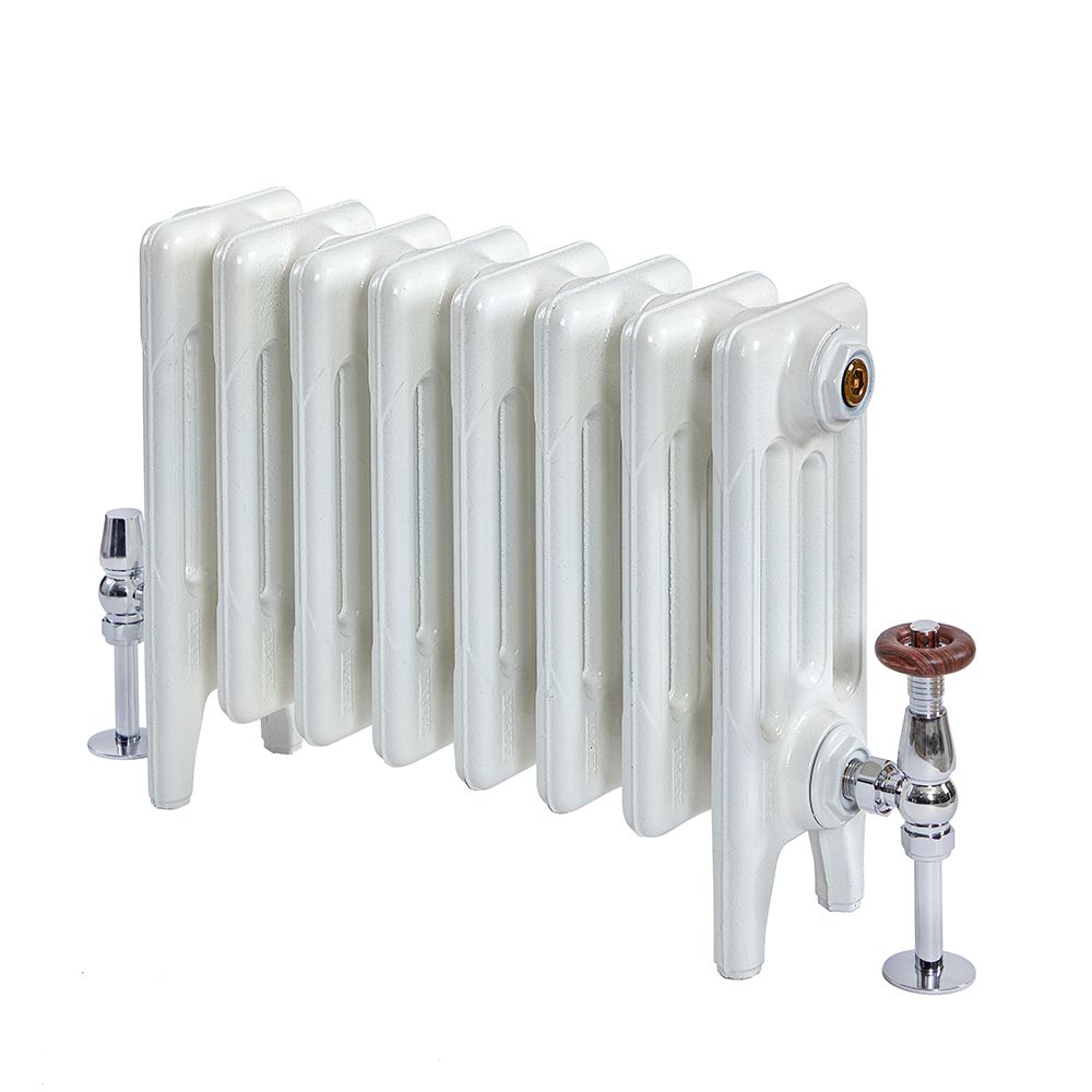 Gietijzeren Radiator 4 Kolommen 46cm Hoog - Porselein Wit | Kies de ...