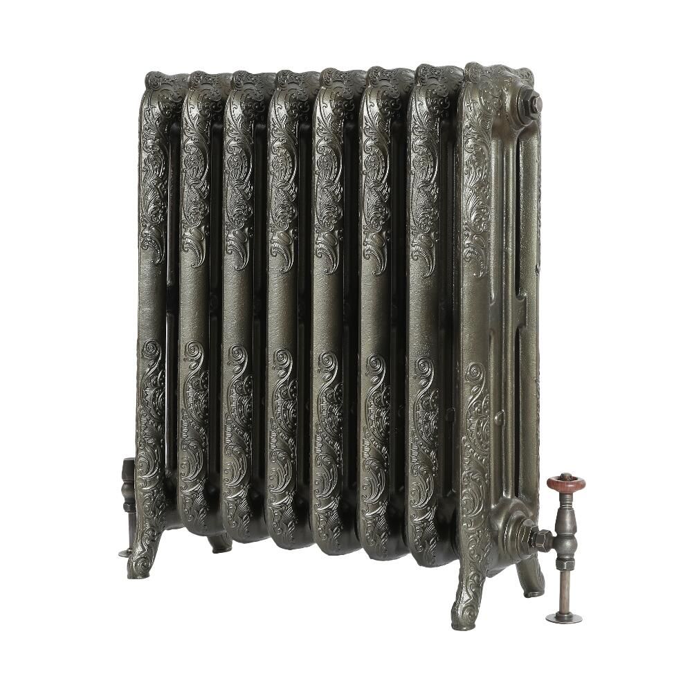 Gietijzeren Radiator Antiek Messing Bloemenmotief |77cm Hoog x Kies de ...