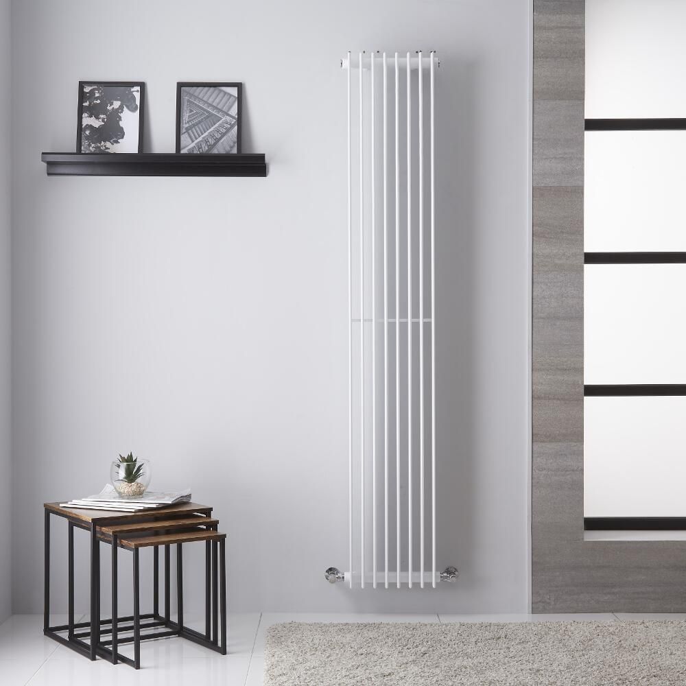 Design Radiator CV Verticaal (Enkel Paneel) Modern 180cm x 32,5cm - Wit ...