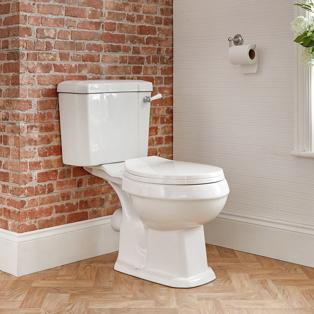 Duoblok Toilet met Reservoir en Soft-Close Toiletzitting Klassiek - Wit ...