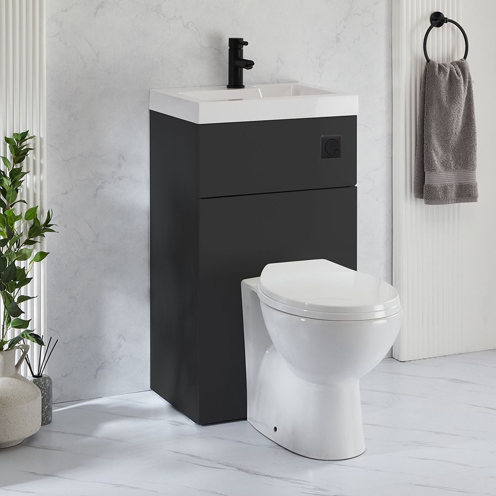 Toilet en Fontein Combinatie Modern Incl. WC-ombouw en Verbogen ...