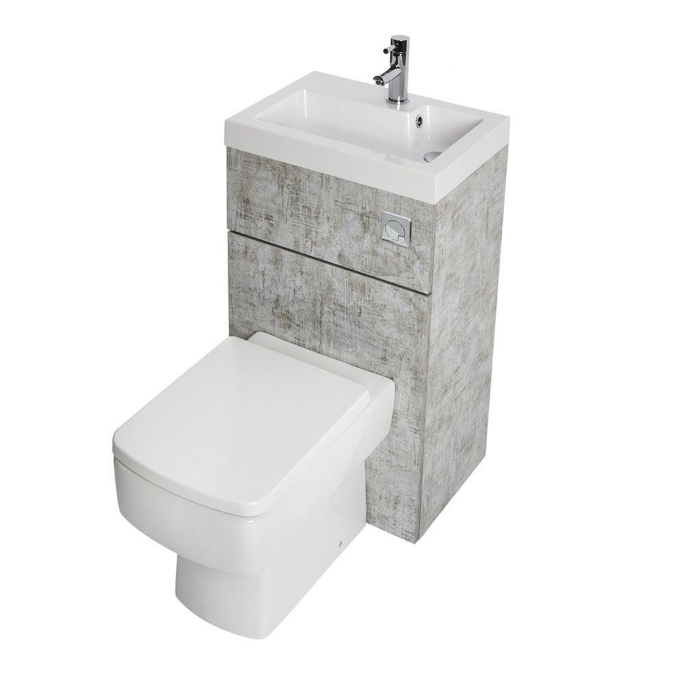 Exton Toilet Fontein Combinatie Modern, Incl. WC-ombouw en Verbogen ...