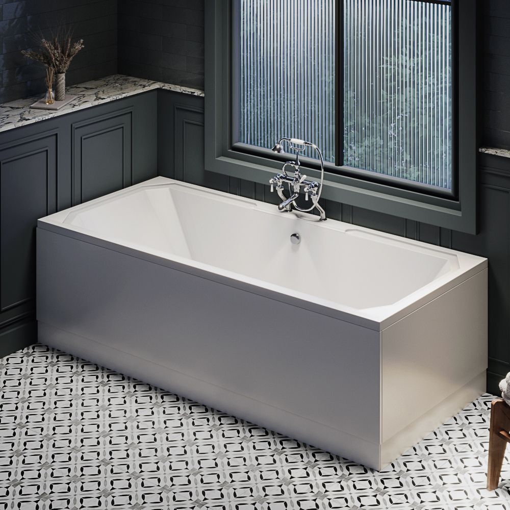 Bad Klassiek Standaard 180cm x 80cm | Optie Badpanelen Toe te Voegen ...