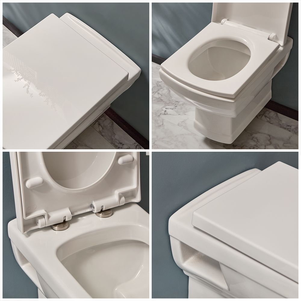 Hangend Toilet Klassiek Wit met Hoog Muurframe | Keuze Bedieningsplaat ...