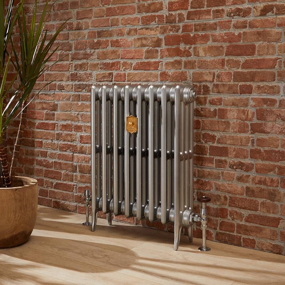 Gietijzeren Radiator 66cm Hoog Klassiek - Zilver | Kies de Breedte ...