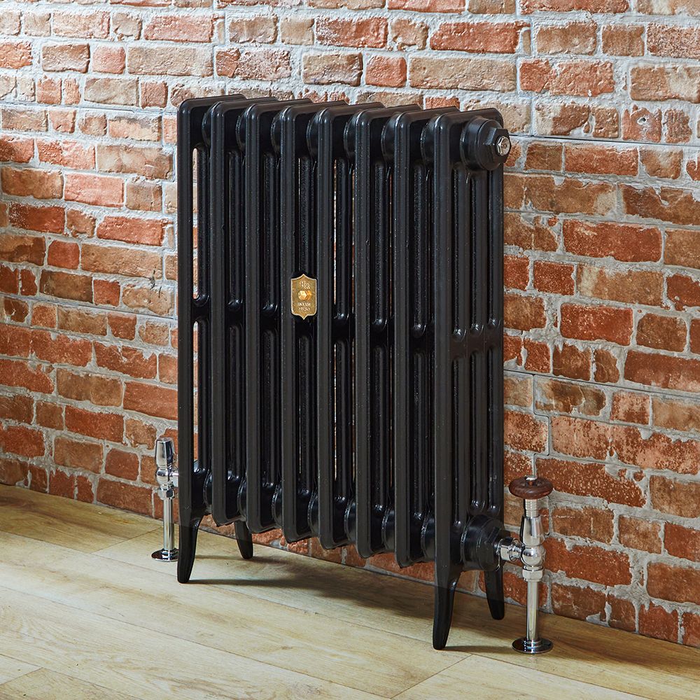 Gietijzeren Kolomradiator Klassiek 66cm Hoog - Zwart | Kies de Afmeting ...