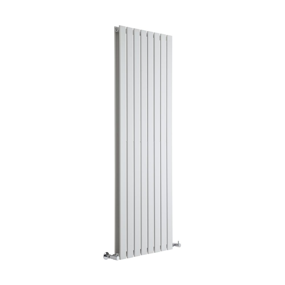 Design Radiator Verticaal Vlak Dubbel Paneel - 160cm x 56cm - Wit | Delta