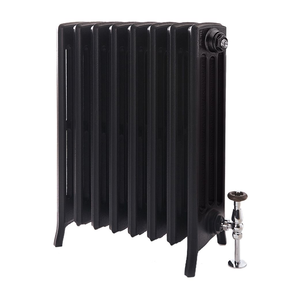 Gietijzeren Radiator 4-Koloms 66cm Hoog Leisteen Zwart | Kies de ...