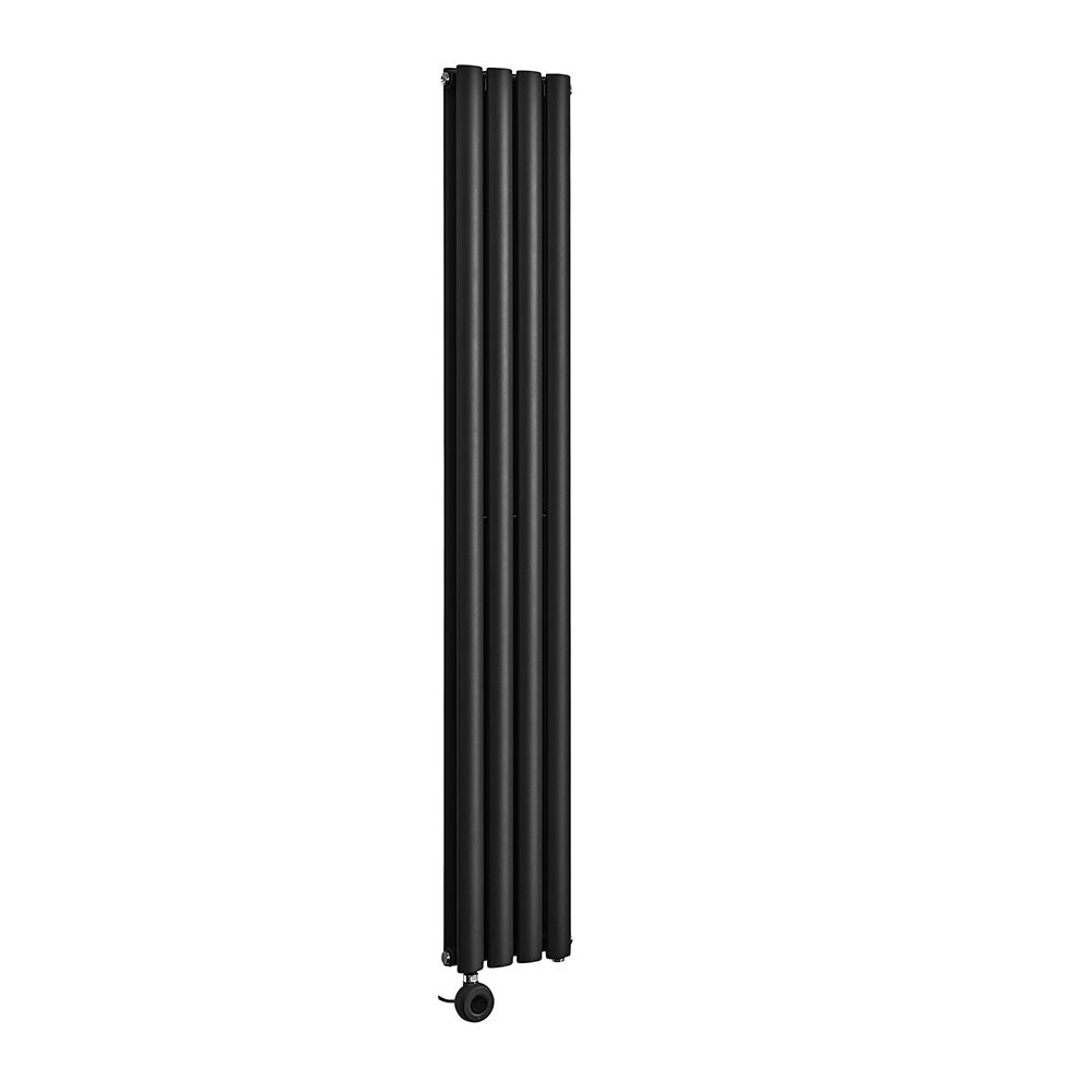 Elektrische Design Radiator Verticaal Zwart | 23,6cm Breed - Keuze ...