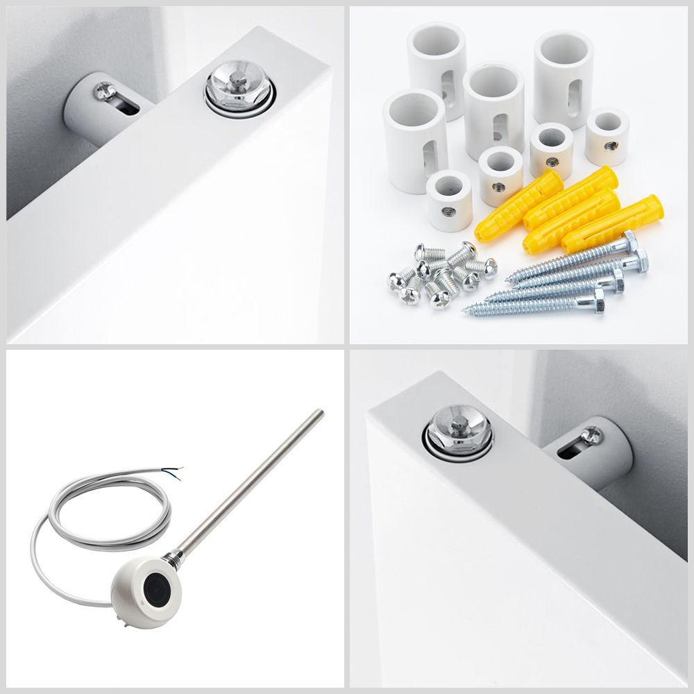 Design Radiator Verticaal Elektrisch Incl. 1000W Thermostatische ...