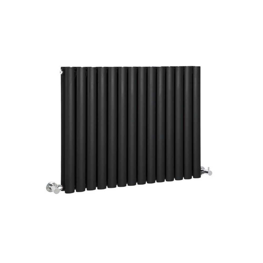 Horizontale Design Radiator Dubbel Paneel 63,5cm x 82,6cm - Zwart | Revive