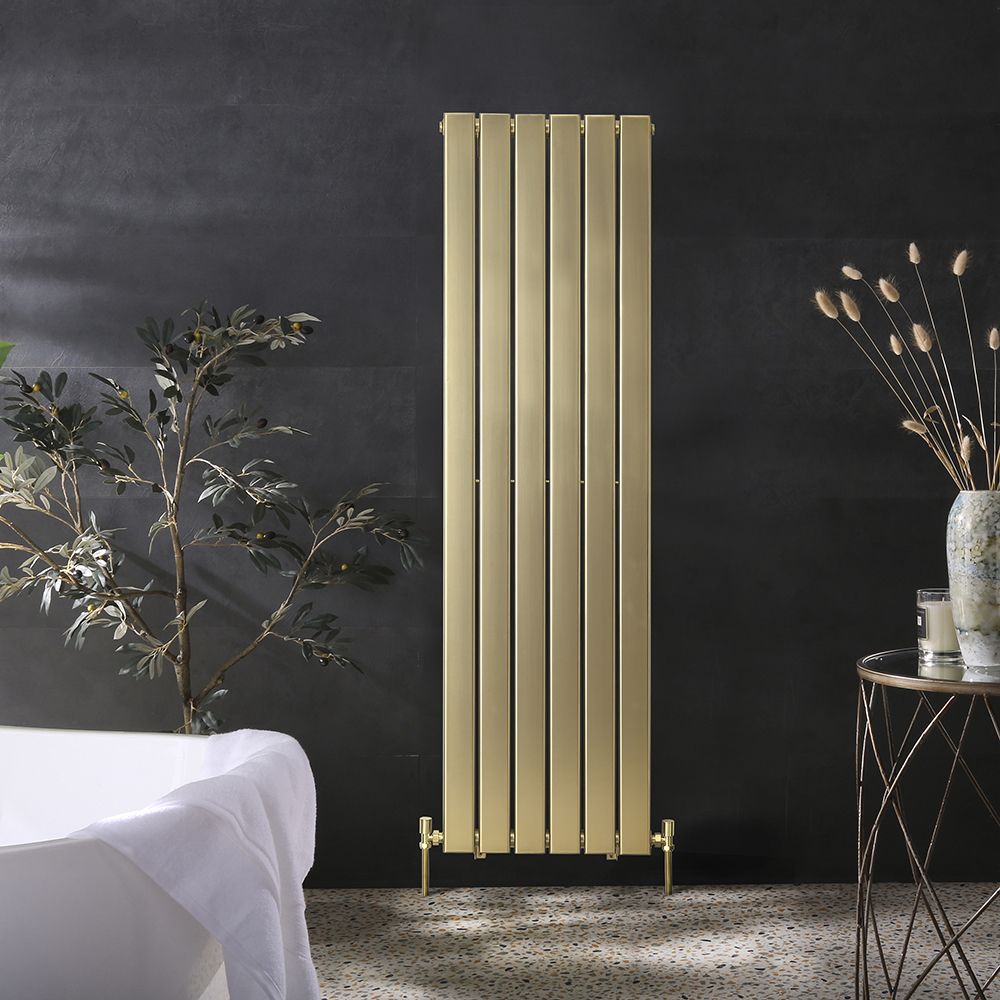 Design Radiator Verticaal 160cm x 45cm Vlak Paneel Ontwerp - Satijn ...