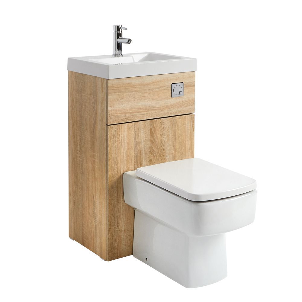 Exton Toilet en Fontein Combinatie Modern Incl. WC-ombouw en Verbogen ...