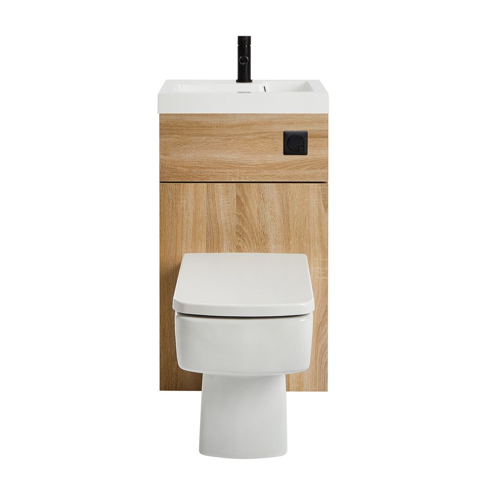 Exton Toilet en Fontein Combinatie Modern Incl. WC-ombouw en Verbogen ...