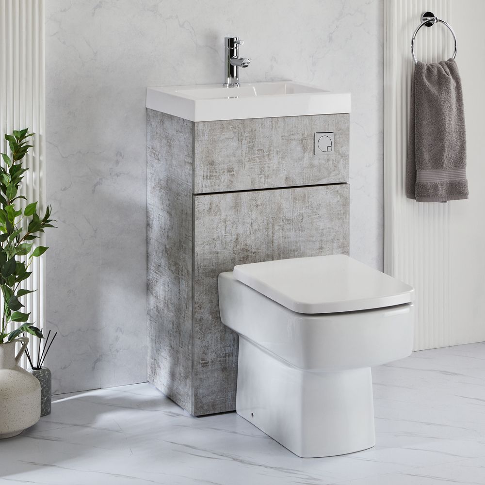 Exton Toilet Fontein Combinatie Modern, Incl. WC-ombouw en Verbogen ...