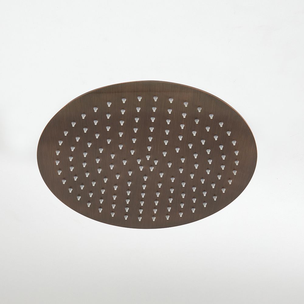 Douchekop 30cm Rond, RVS, Modern - Koper | Eris