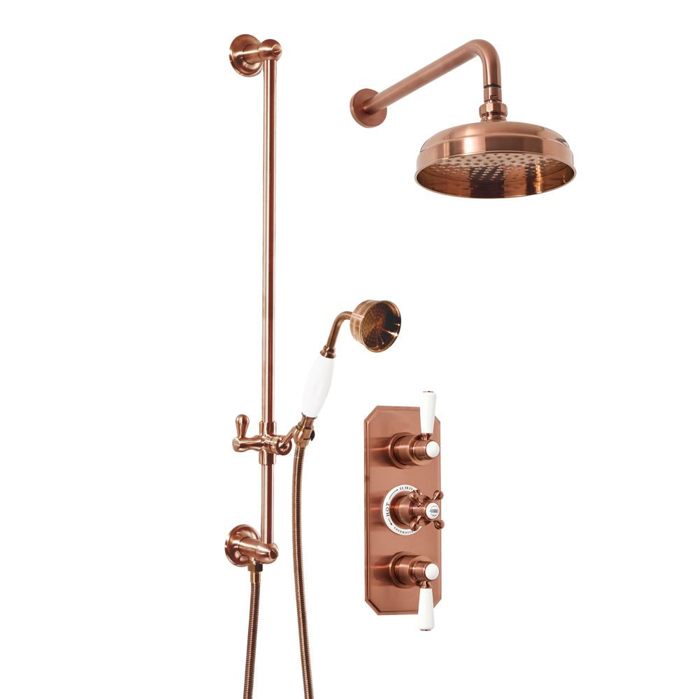 Douchekraan Thermostatisch 2-Weg, Douchekop, Handdouche met Glijstang ...