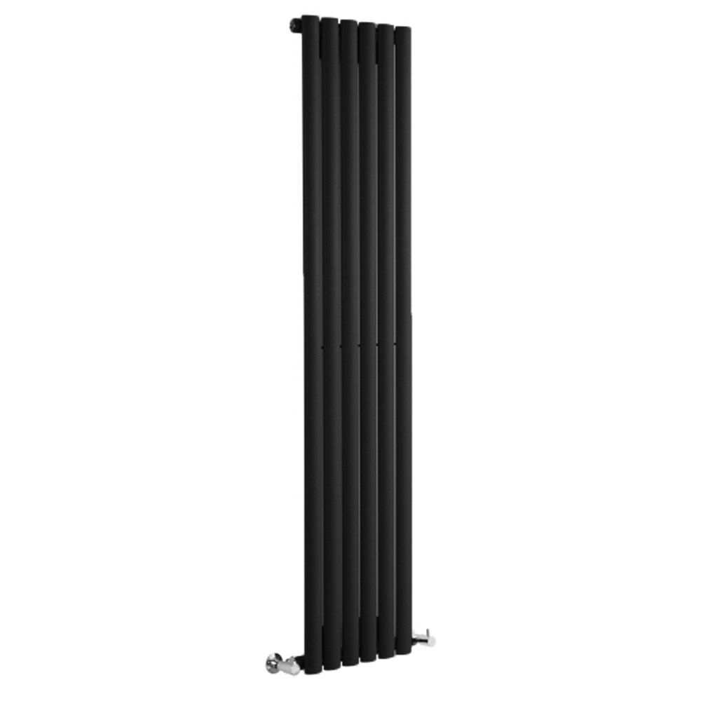 Verticale Design Radiator Enkel Paneel 178cm x 35,4cm - Zwart | Revive