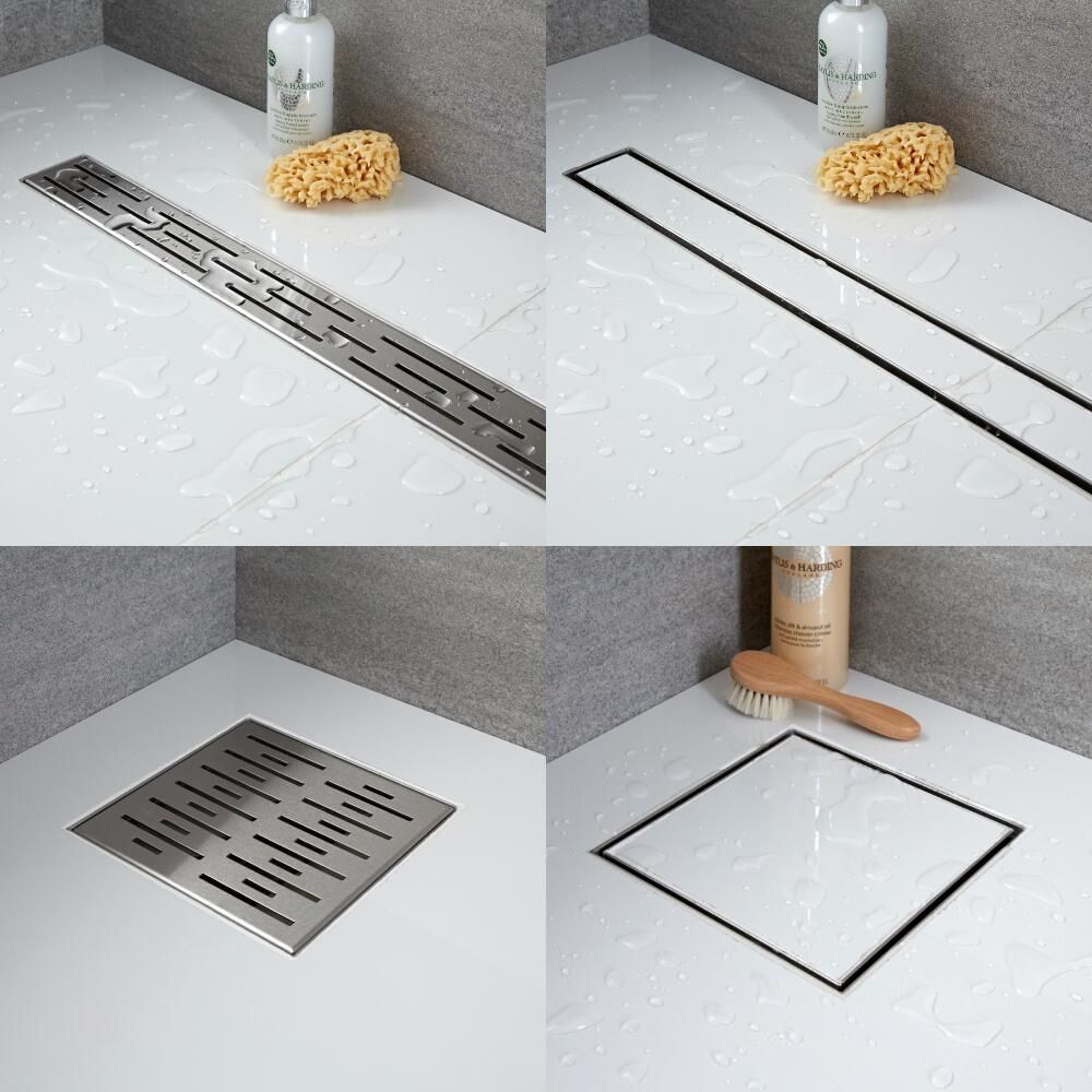 Inloopdouche - Vaste Douchewand en Zijwand Zwart Profiel | Keuze ...