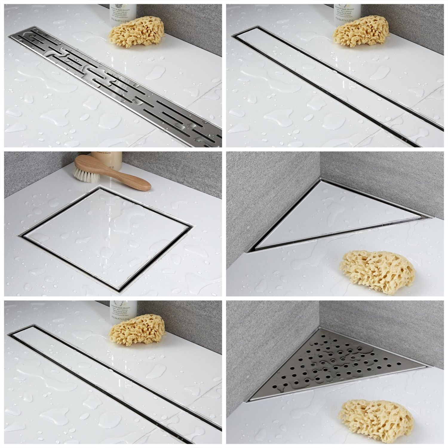 Inloopdouche 1 Vaste Douchewand Zwart Geruit | Keuze Afmeting en ...