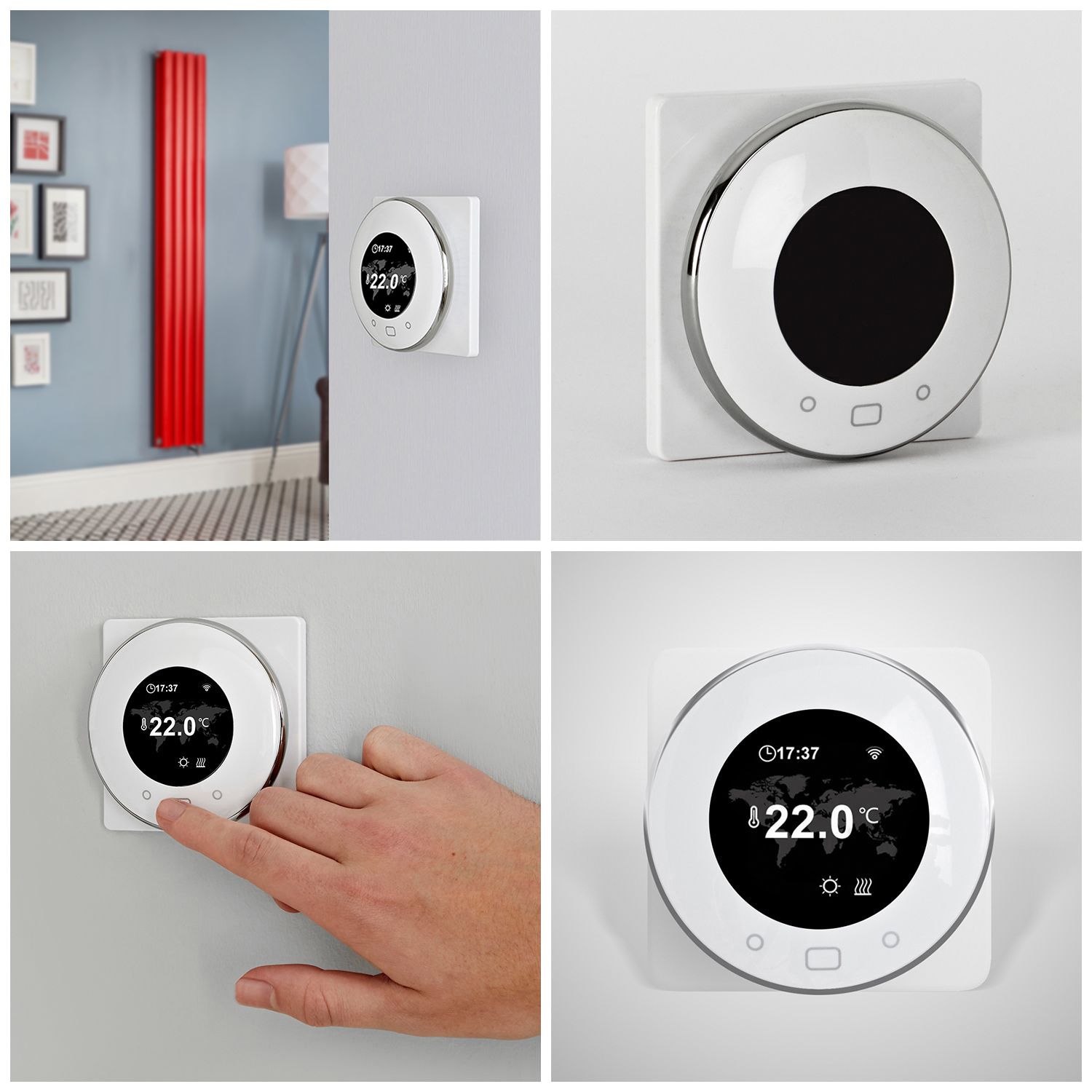 Design Radiator Elektrisch Verticaal - Rood (Siamese Red) | Keuze ...